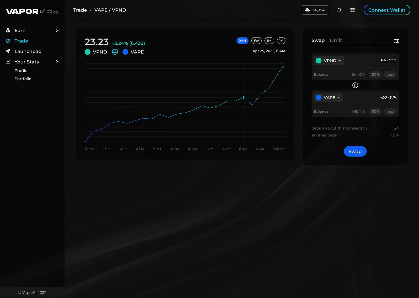 VaporDEX - The World's Most Rewarding DEX